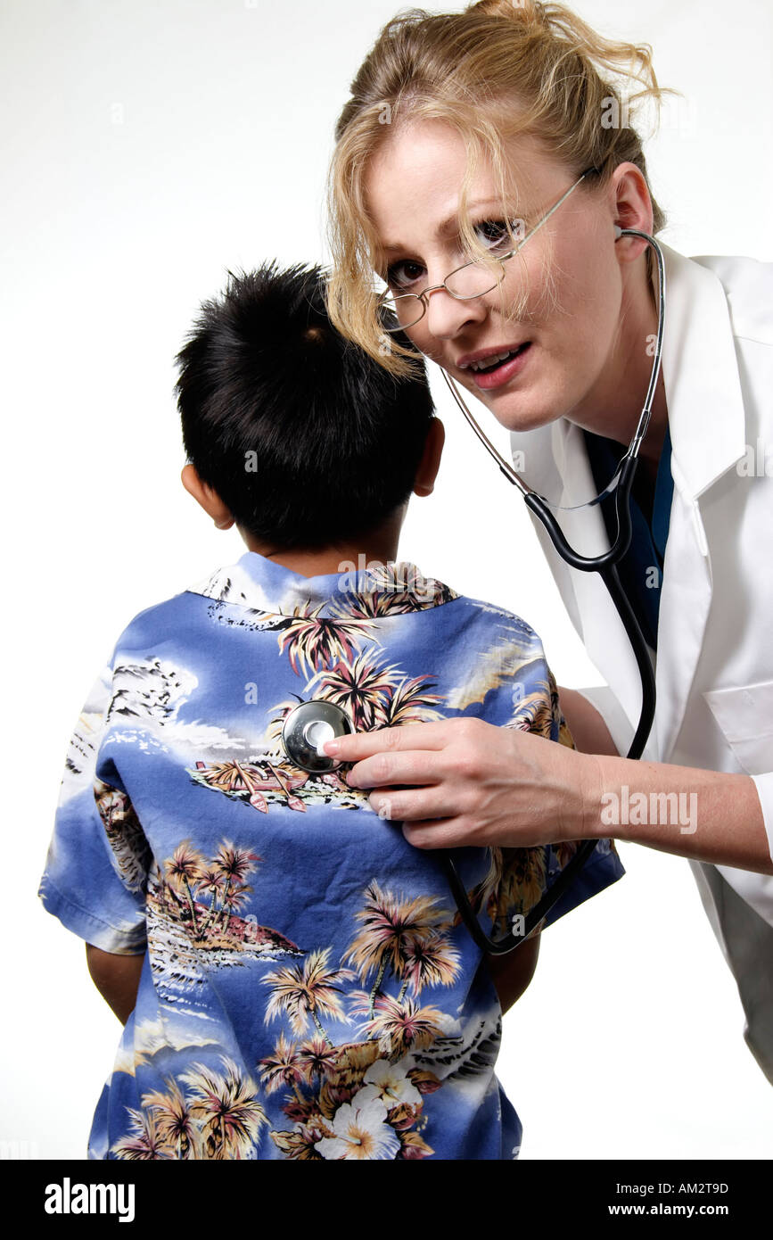 Child having physical examination Stock Photo - Alamy