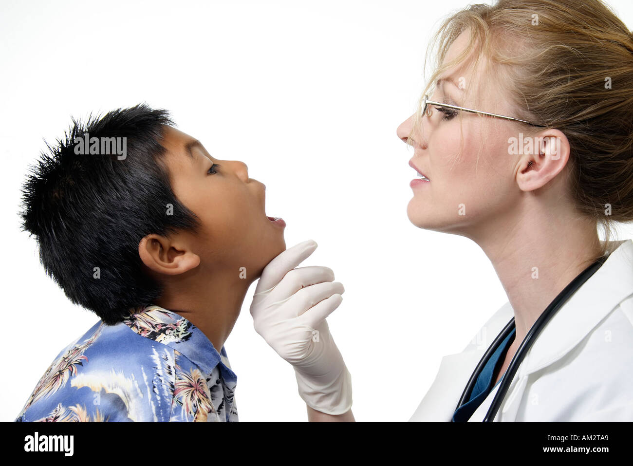 Child having physical examination Stock Photo - Alamy
