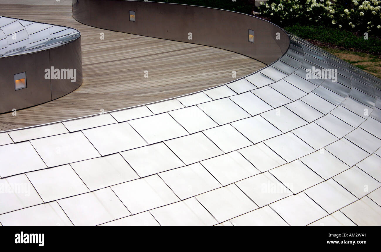 Close-up of a section of the snake like BP bridge designed by Frank ...