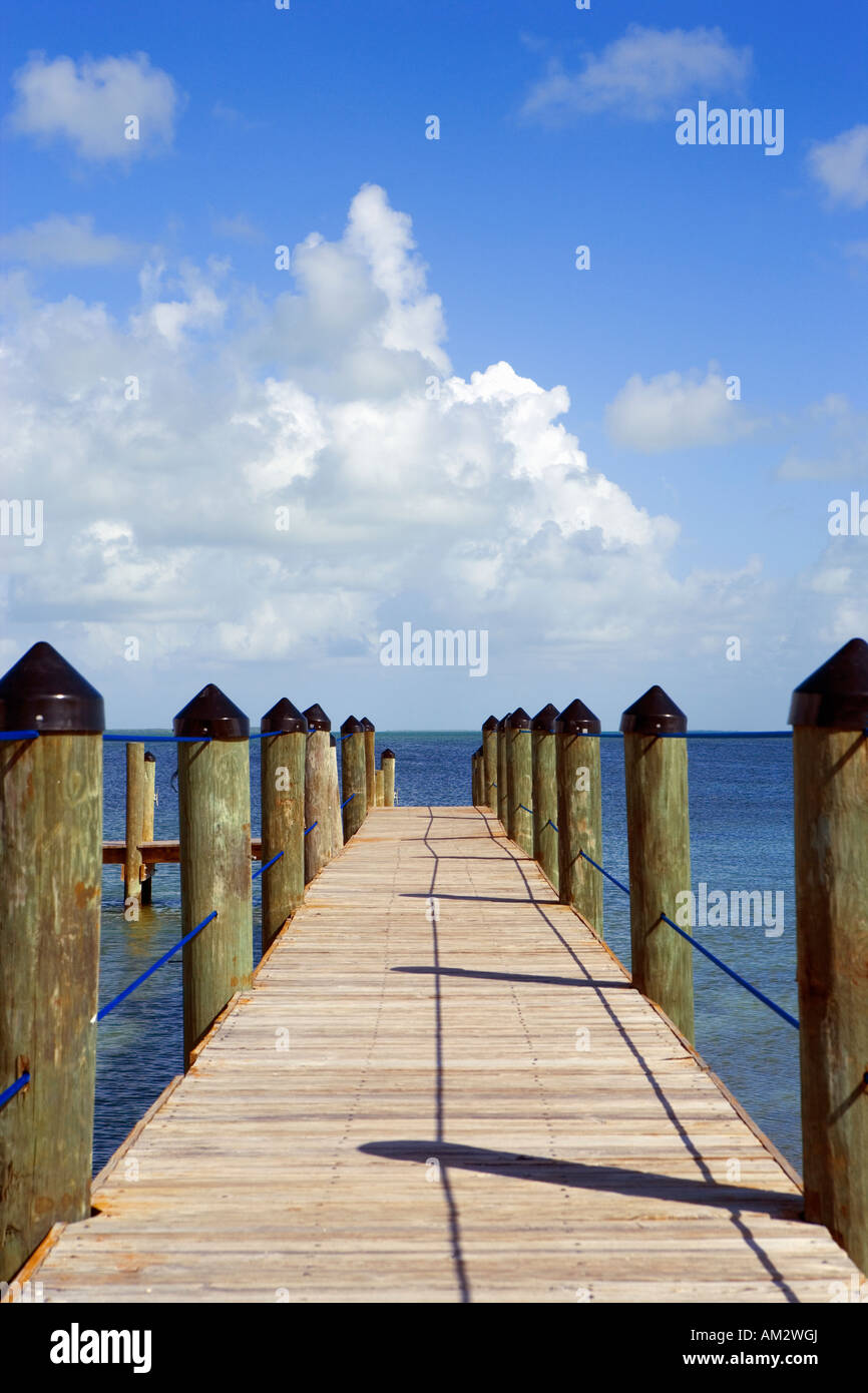 Boat dock in the Florida Keys, USA Stock Photo - Alamy
