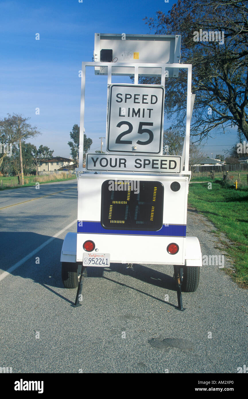 A speed meter machine in Central California Stock Photo - Alamy