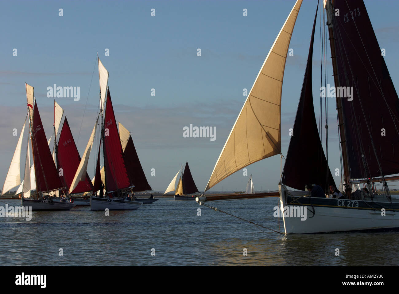 Traditional Gaff Rigged Sailing Boats Stock Photo - Alamy