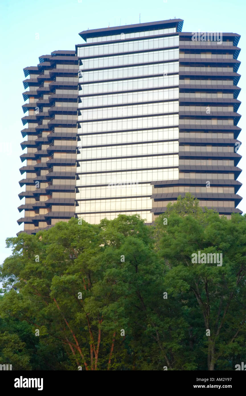 Modern high rise office building in the suburbs of Atlanta Georgia USA ...