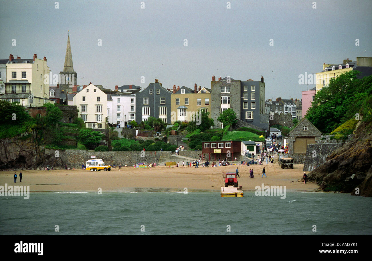 Tenby viewed from the sea Stock Photo - Alamy