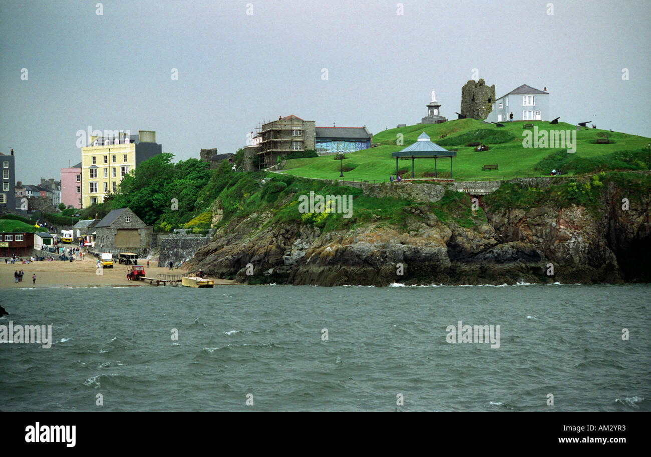 Tenby viewed from the sea Stock Photo - Alamy