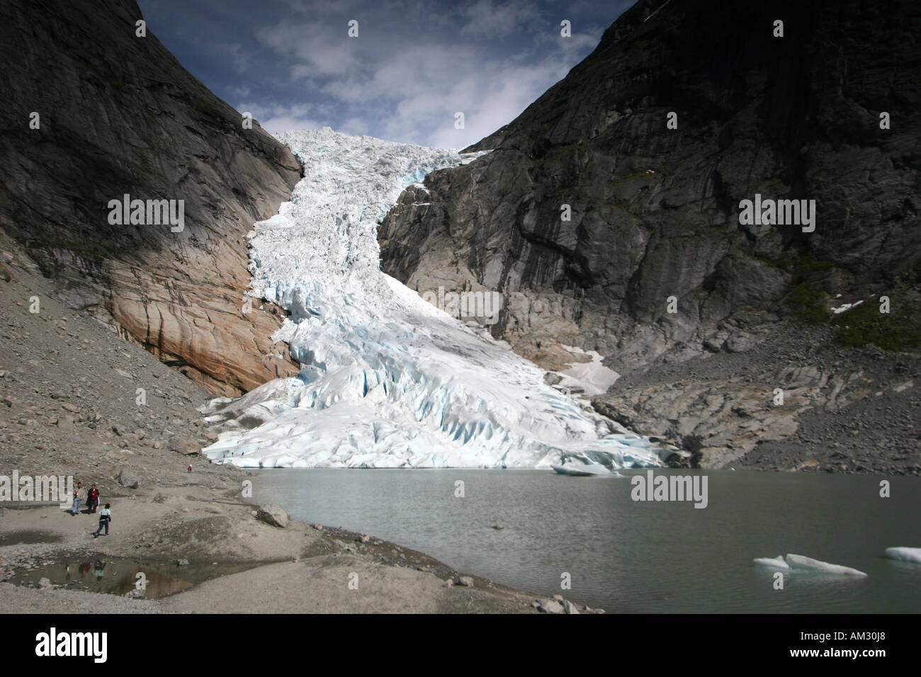 briksdal glacier Norway Stock Photo - Alamy