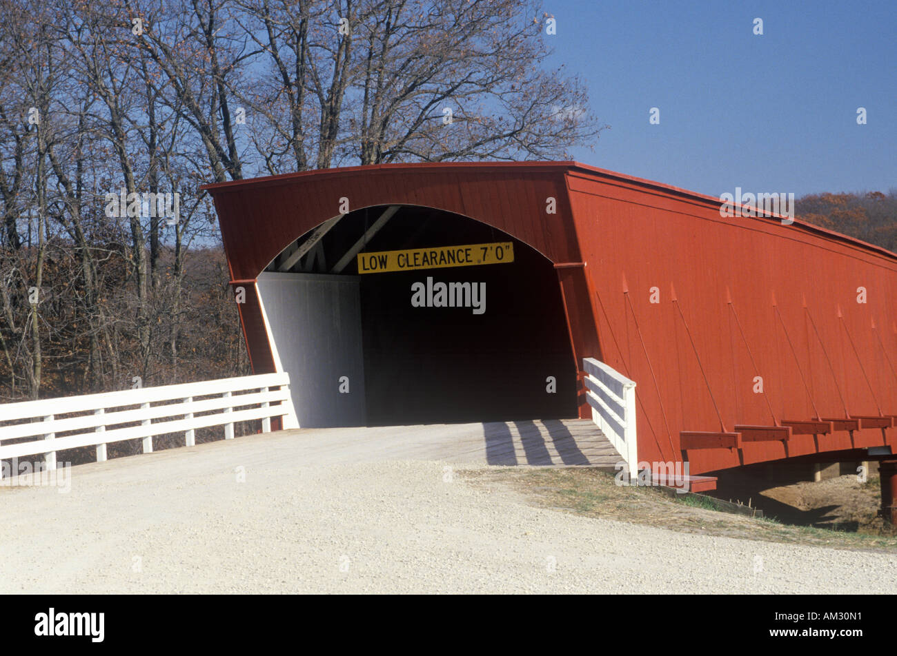 The Hogback Covered Bridge in Madison County Iowa Stock Photo - Alamy