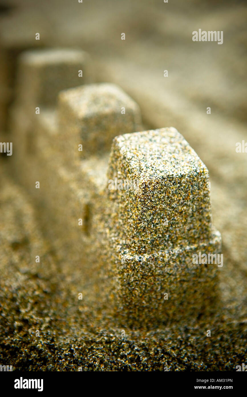 Sandcastle beach close up hi-res stock photography and images - Alamy