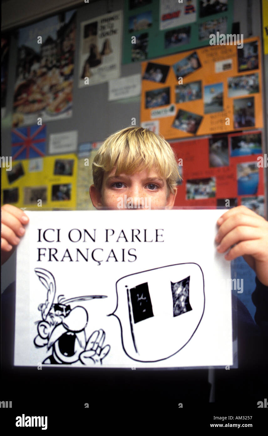 French class in English primary school Stock Photo - Alamy