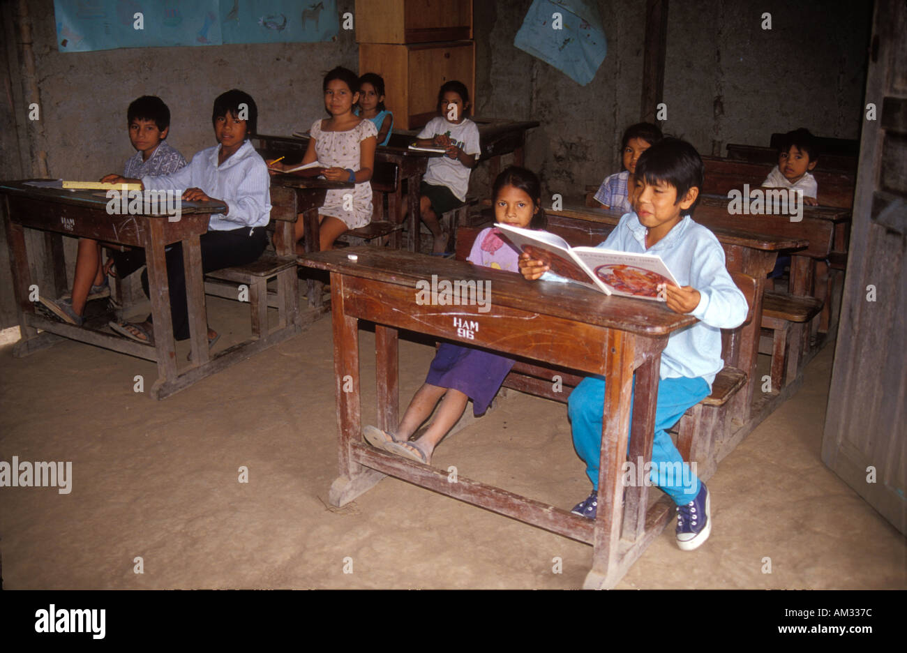 Marchello Classroom in beni nr Trinidad Bolivia Stock Photo - Alamy