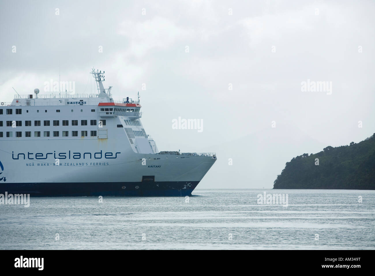InterIsland Ferry arriving Picton New Zealand Stock Photo - Alamy