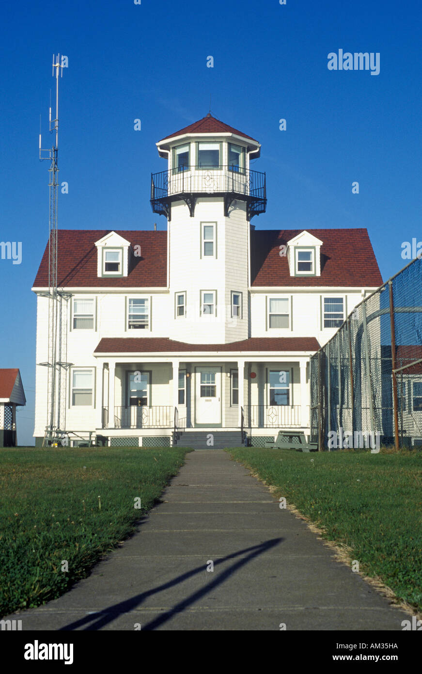 Point Judith Lighthouse at Narragansett Rhode Island Stock Photo - Alamy
