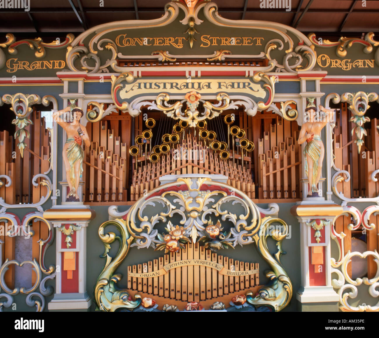 Australia. Australian barrel organ Stock Photo - Alamy