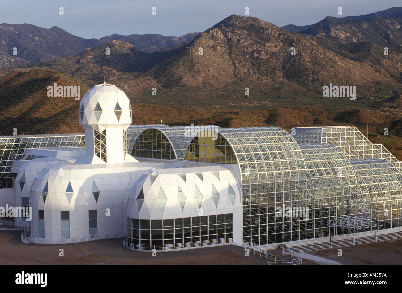 Biosphere 2 living quarters and library at Oracle in Tucson AZ Stock ...