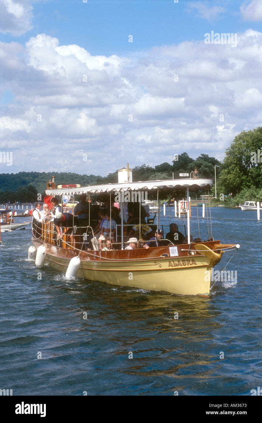 The restored 1883 Horsham and Co steam boat Alaska at the Thames ...