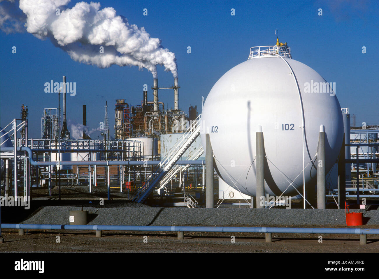 Oil Refinery NJ Stock Photo - Alamy