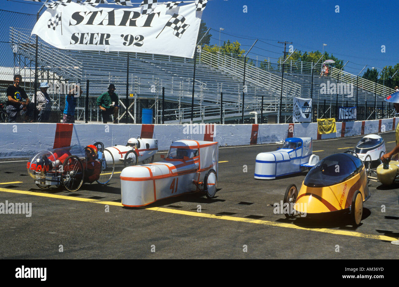 Electrathon car race at Solar and Energy Expo CA Stock Photo - Alamy