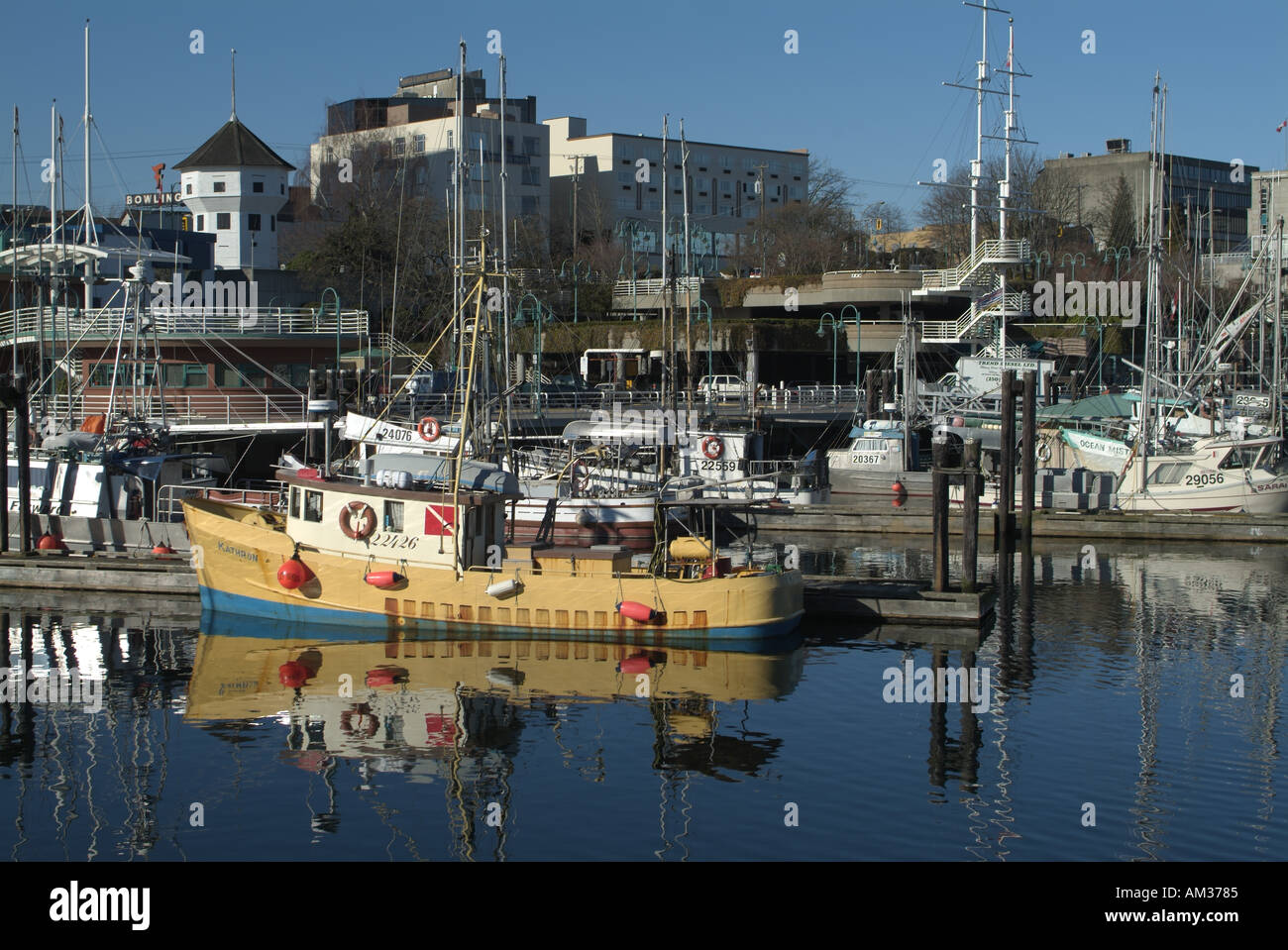 Public Marina and Nanaimo Waterfront Nanaimo Harbour Vancouver Island ...