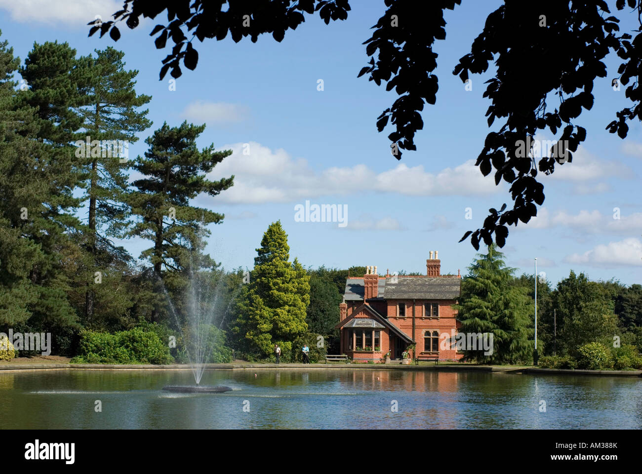 Papplewick pumping station lake Stock Photo - Alamy