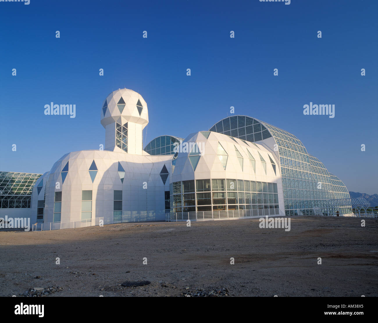 Rainforest and living quarters of Biosphere 2 at Oracle in Tucson AZ ...