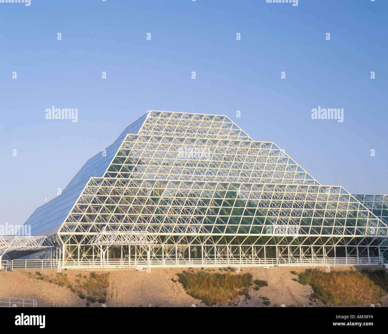 Rainforest and living quarters of Biosphere 2 at Oracle in Tucson AZ ...