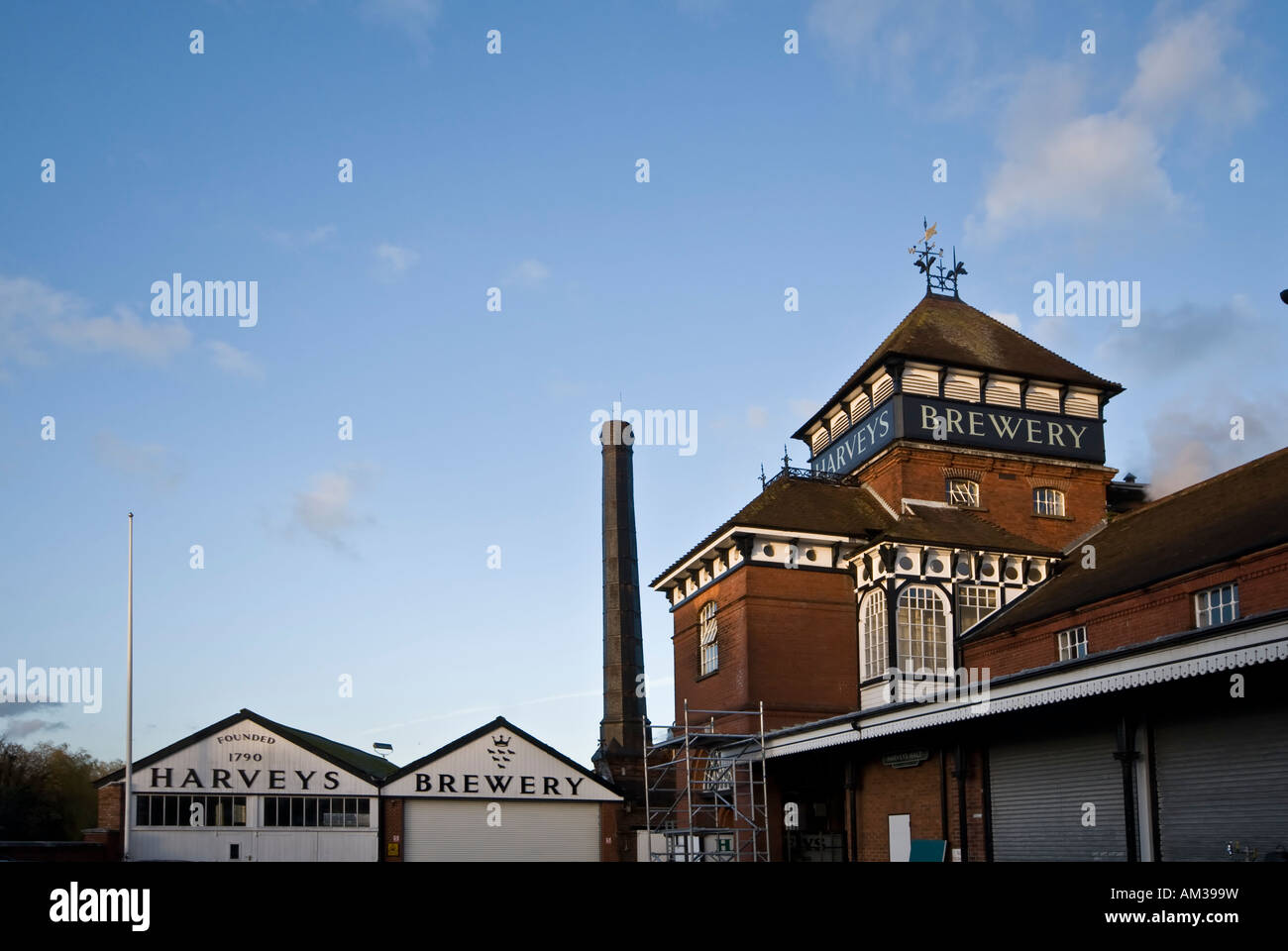 Historic building Harveys Brewery Lewes Stock Photo - Alamy