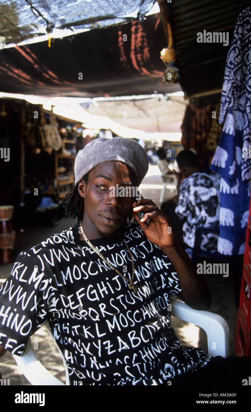 west africa gambia banjul portrait of a trendy young gambian man Stock ...