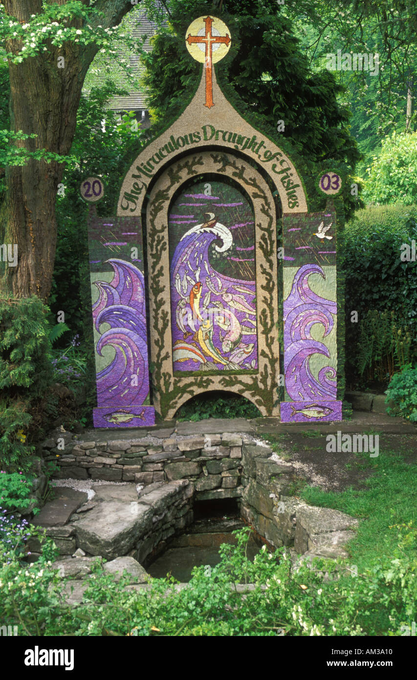 Tissington well dressing hi-res stock photography and images - Alamy
