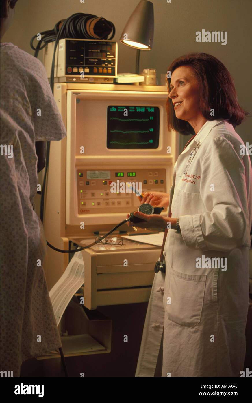 Stress test ecg ekg female hi-res stock photography and images - Alamy