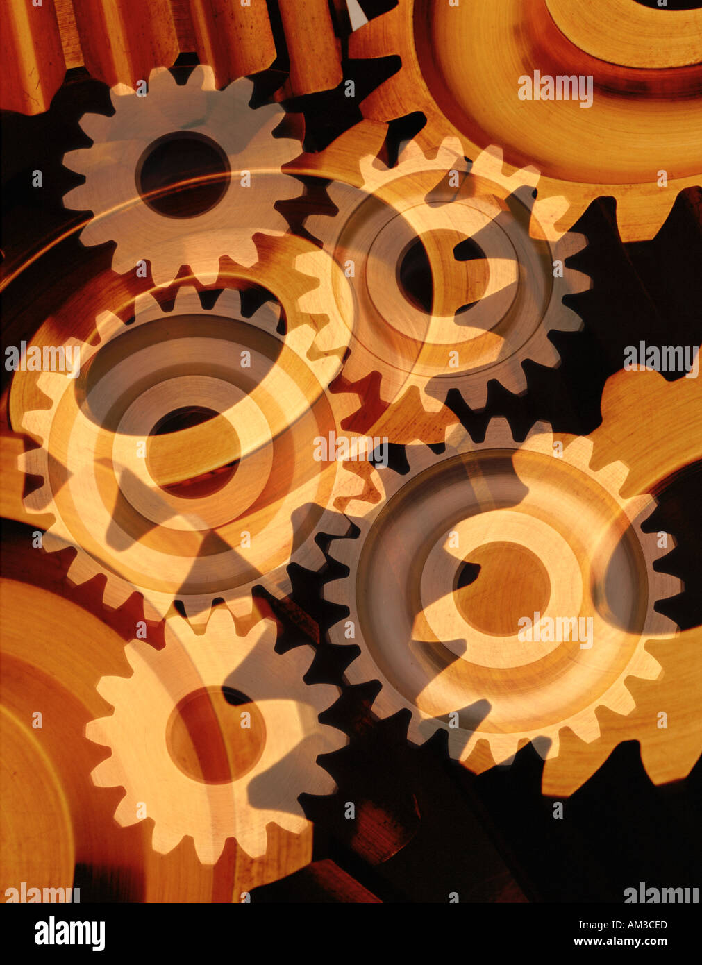 Gear gears cog cogs mesh hi-res stock photography and images - Alamy