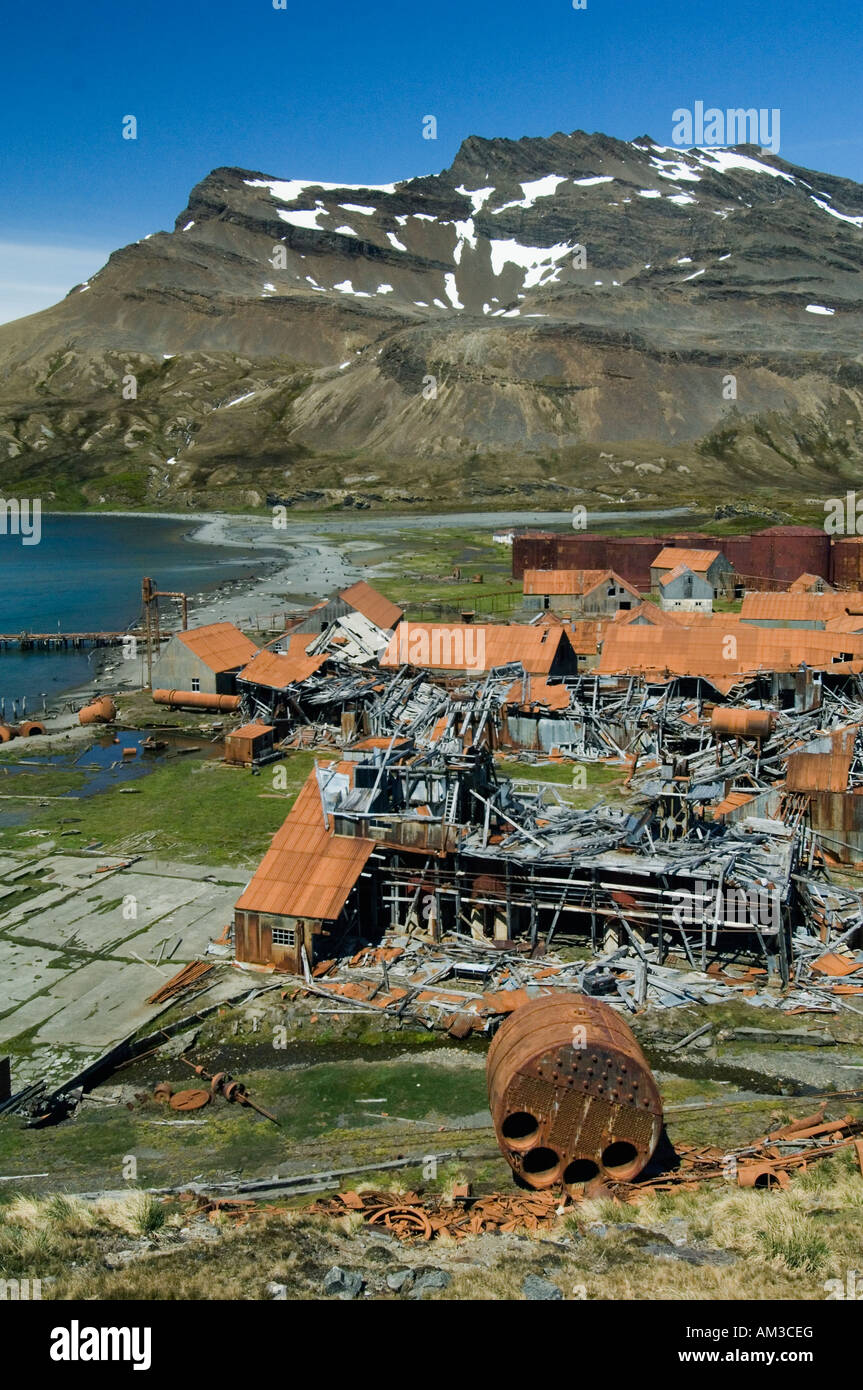 Whaling station husvik ruins town hi-res stock photography and images ...