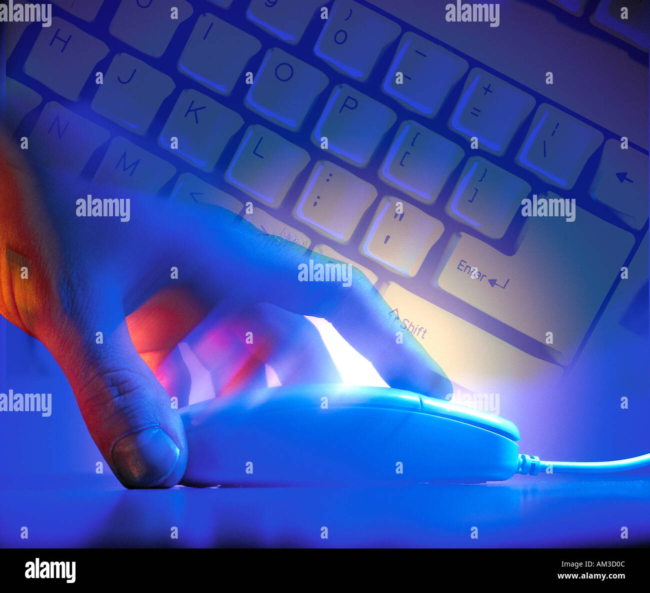 Hand moving mouse hi-res stock photography and images - Alamy