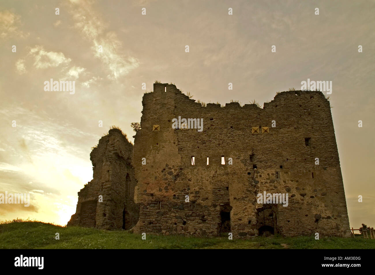 Sunset on the north coast of Esthonia Baltic States Stock Photo - Alamy