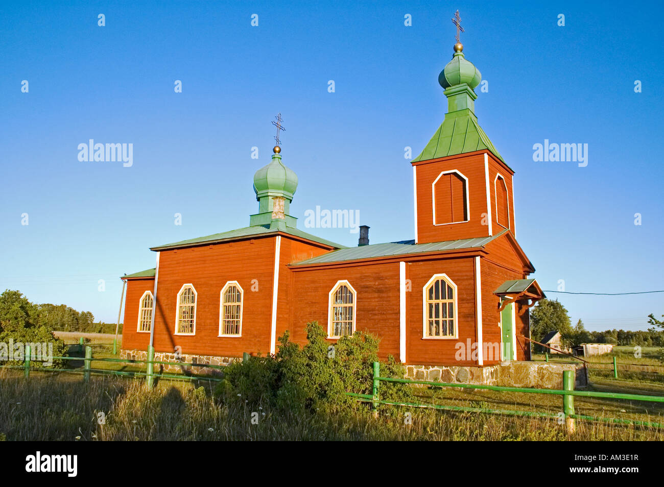 Timber church on Saaremaa the biggist island from Saaremaa Estonia ...