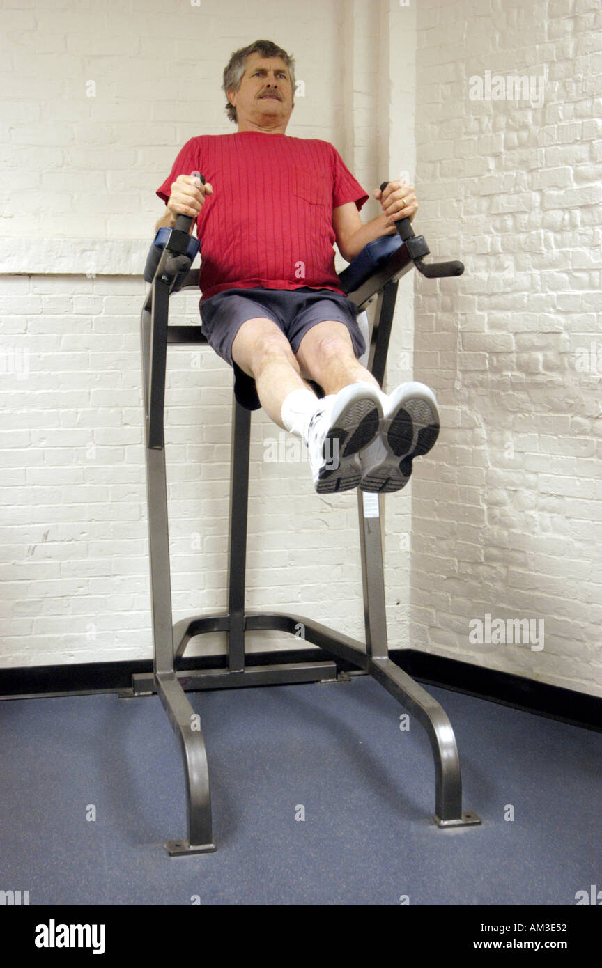 Older man exercising abdominal muscles Stock Photo - Alamy