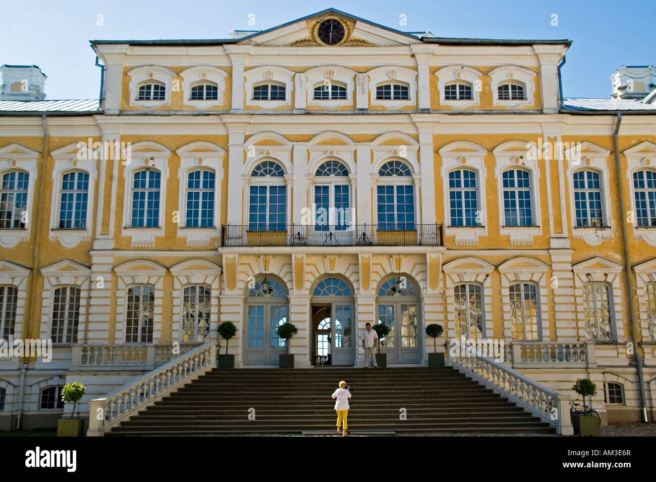 Rundale castle the latvian Versailles, Latvia, Baltic States Stock ...