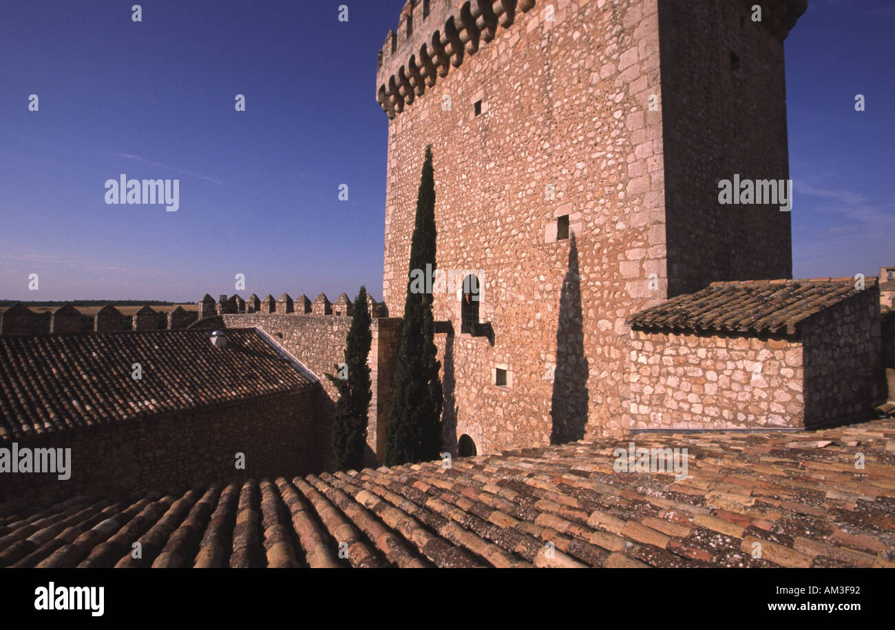 Castle in Alarcon Stock Photo - Alamy