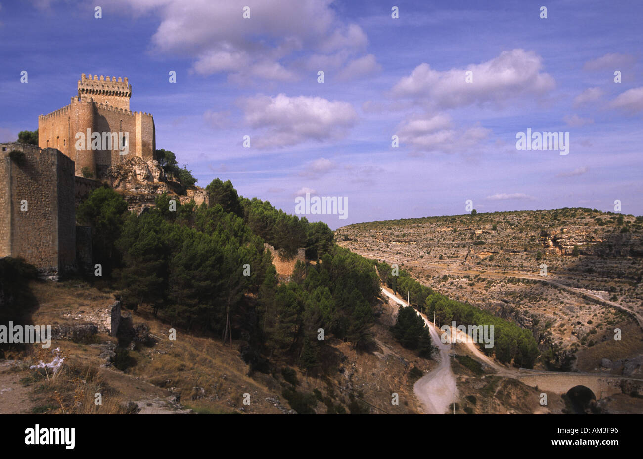 Castle in Alarcon Stock Photo - Alamy