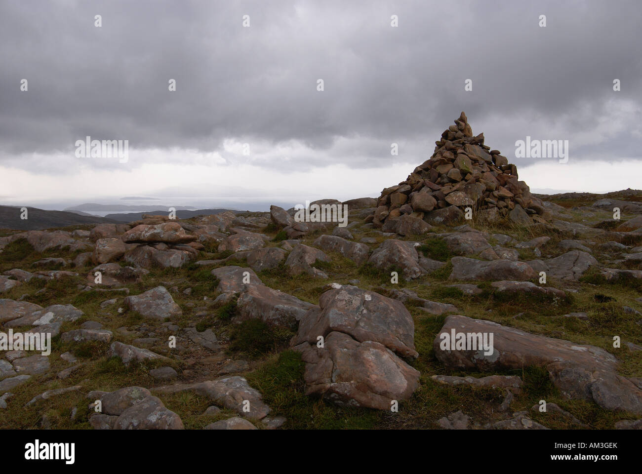 View from top of Applecross Pass Stock Photo - Alamy
