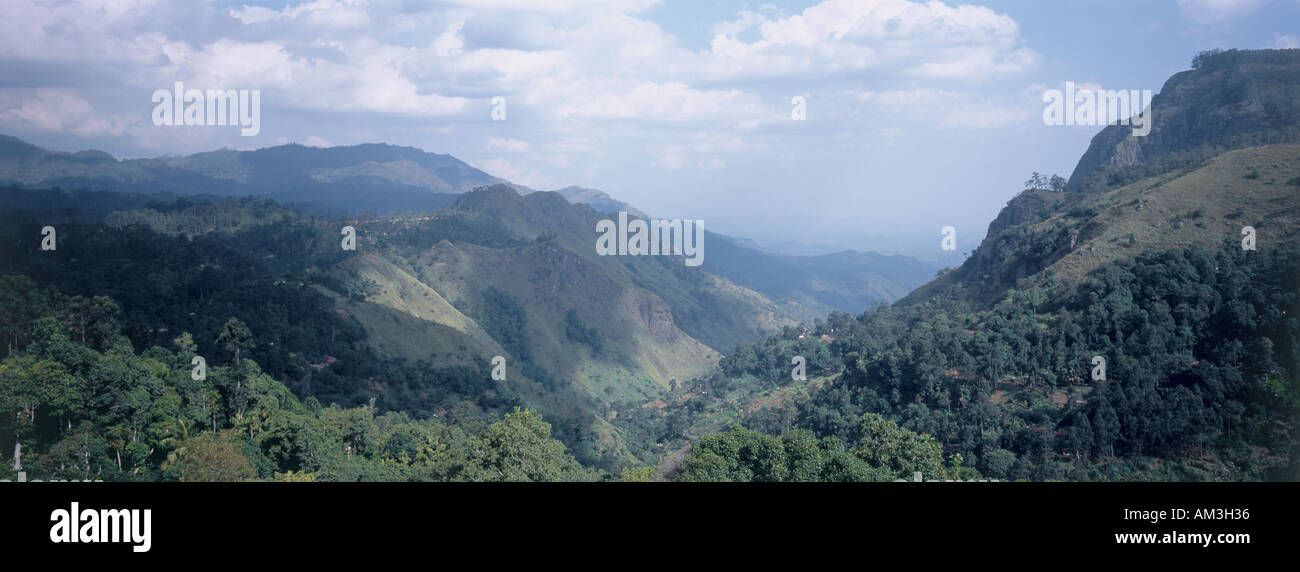 sri lanka ceylon ella hill country panoramic of view valley Stock Photo ...