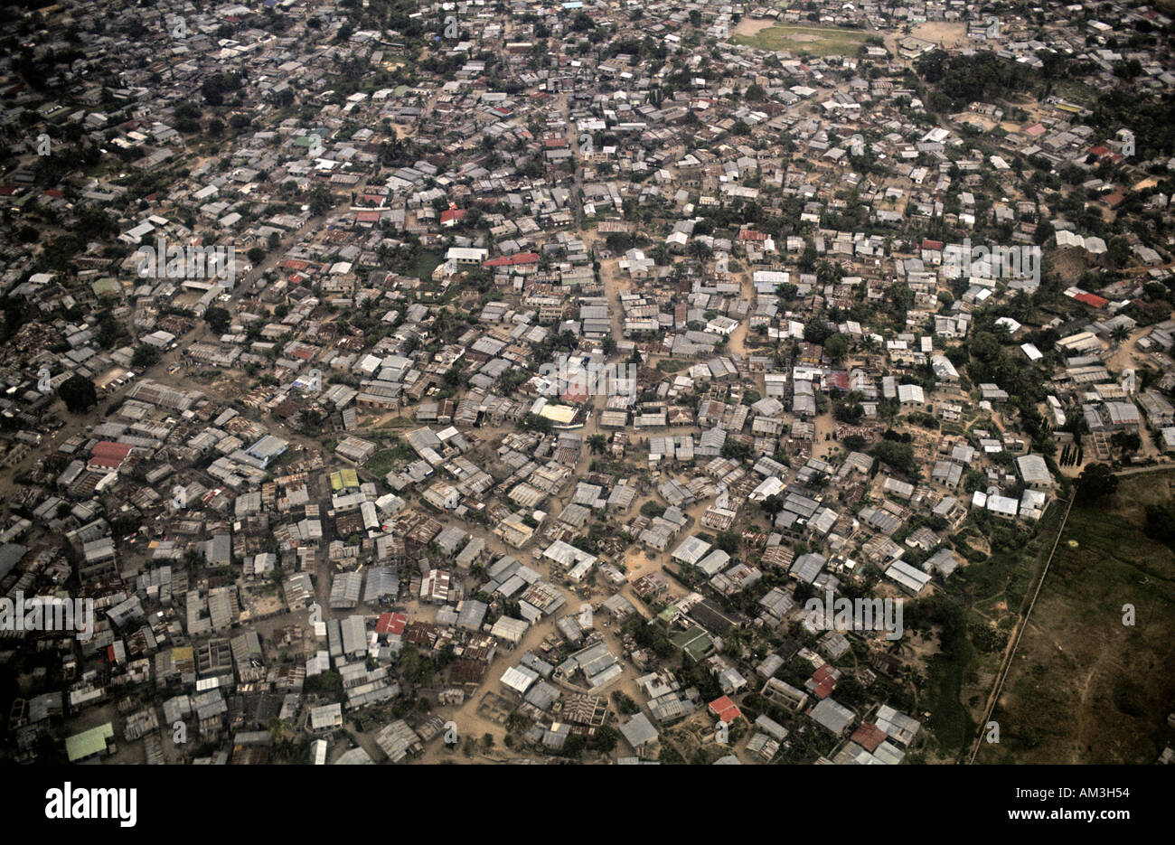 Flying over SE suburbs of Dar es Salaam en route to Mafia island ...