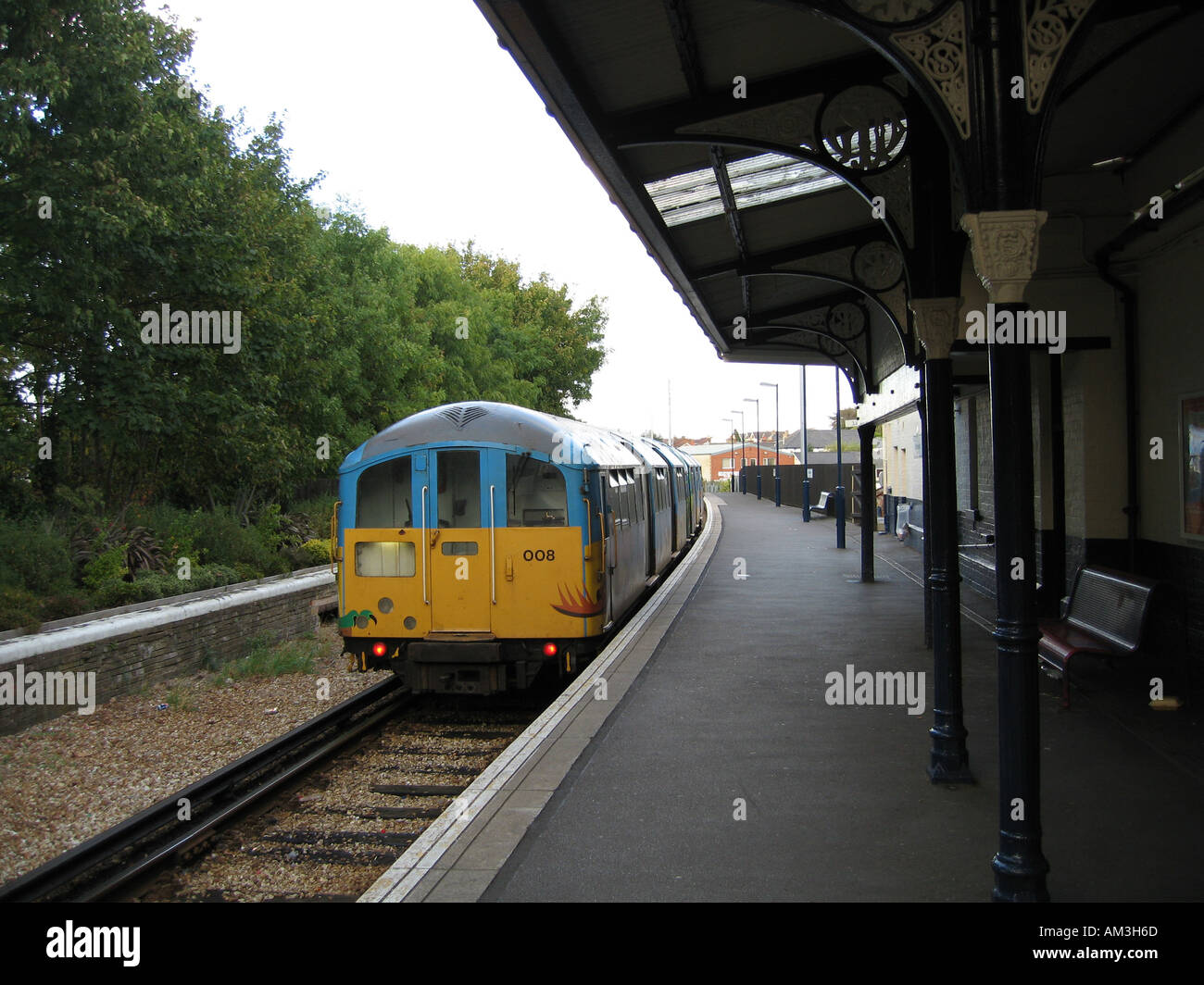 Wightlink train at Shanklin Station Isle of Wight Stock Photo - Alamy