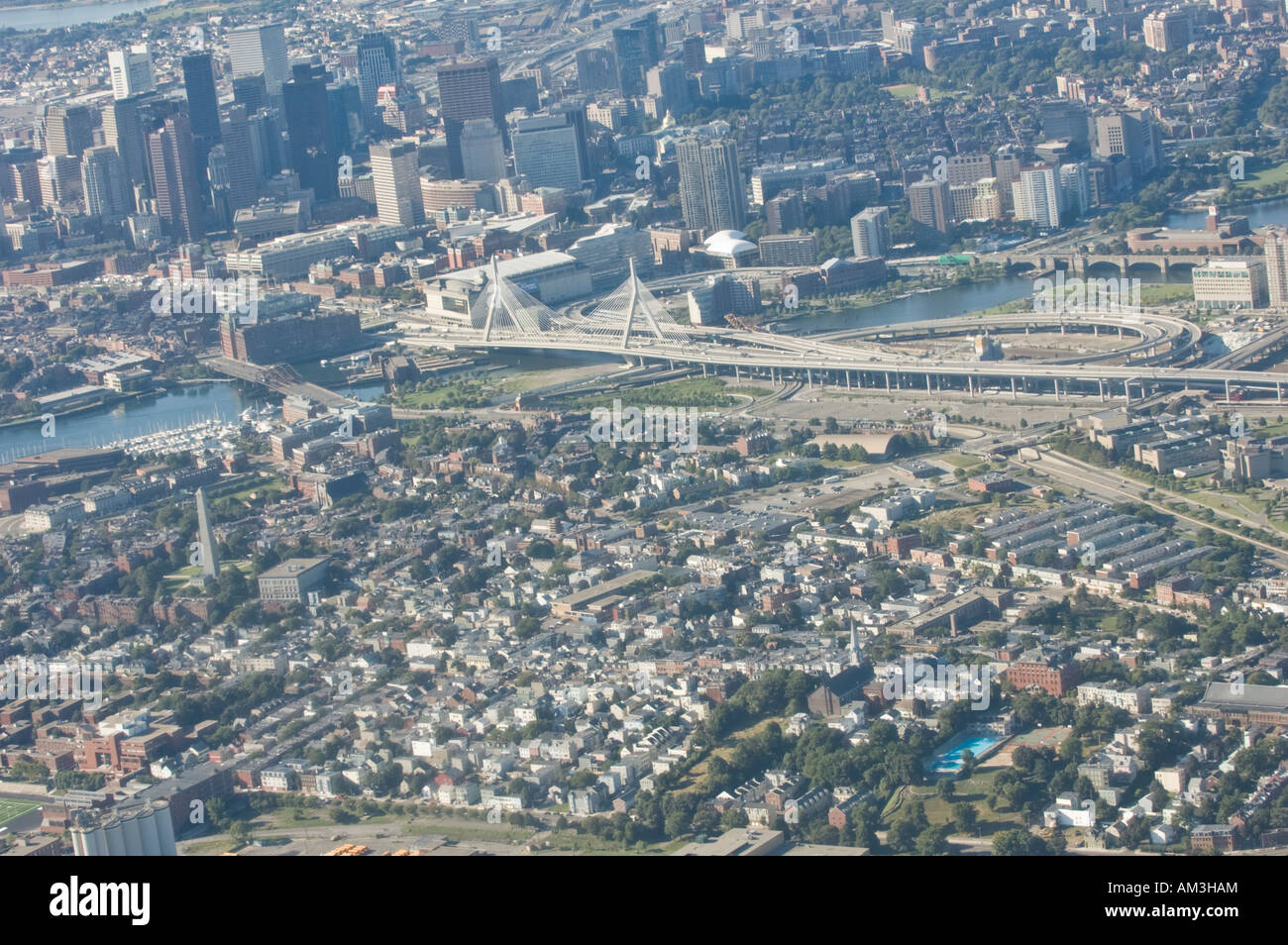 Aerial view of Boston Massachusetts Stock Photo - Alamy