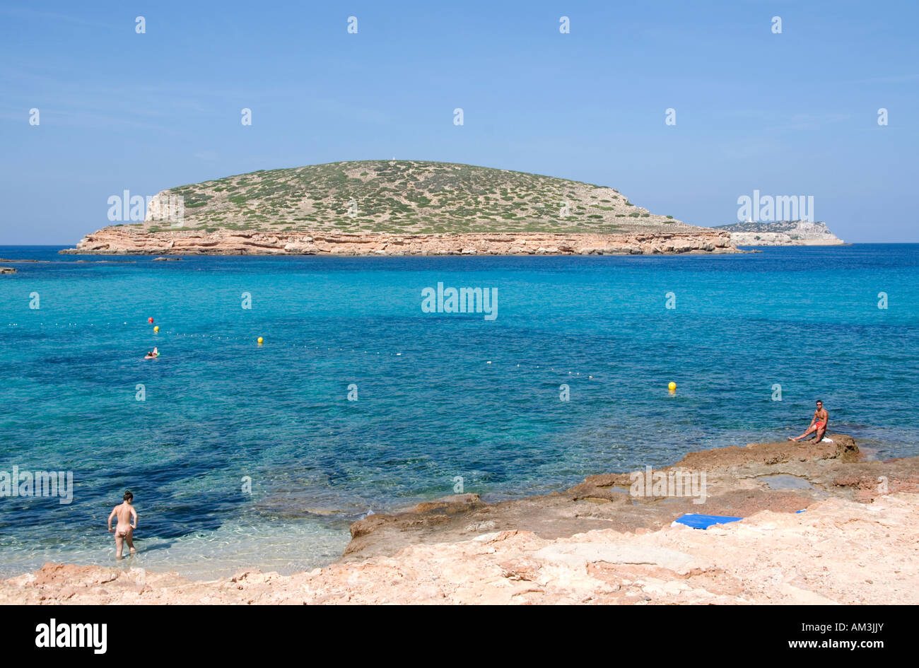 Mediterranean Island off Platges de Comte, Ibiza Stock Photo - Alamy