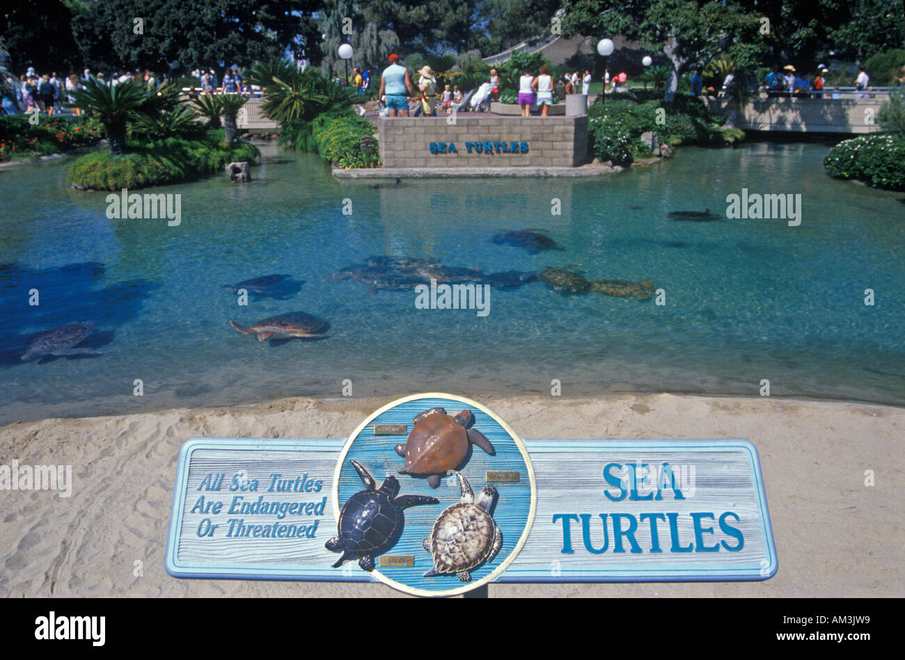 Entrance to Sea Turtle exhibit Sea World San Diego CA Stock Photo - Alamy