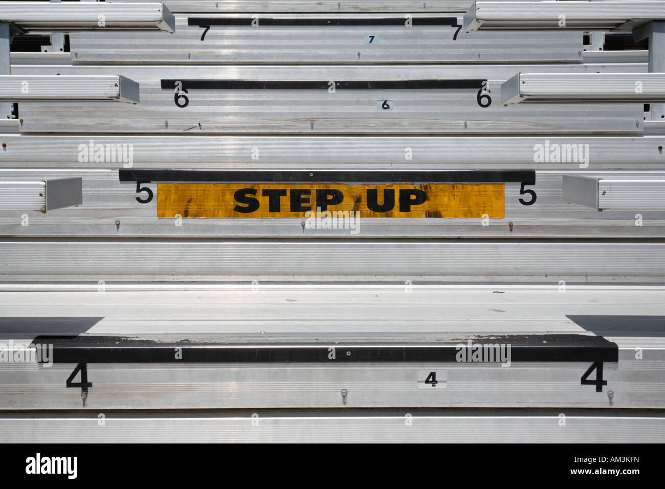 Aluminium stairs of grandstand Daytona International Speedway Florida ... Aluminium stairs of grandstand Daytona International Speedway Florida ...
