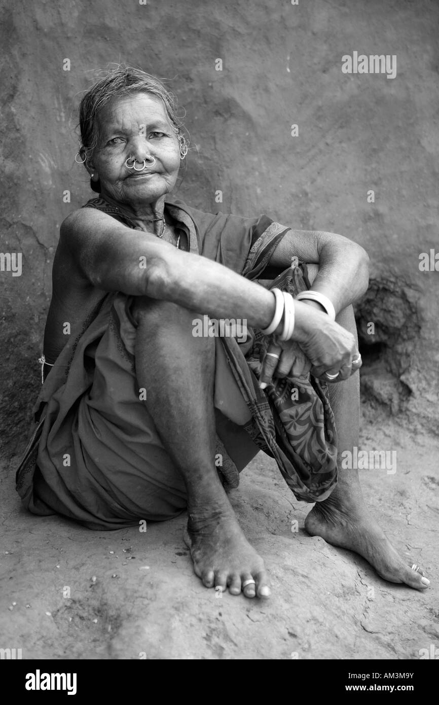 Tribeswoman at the village of Malibe, Orissa, India Stock Photo - Alamy