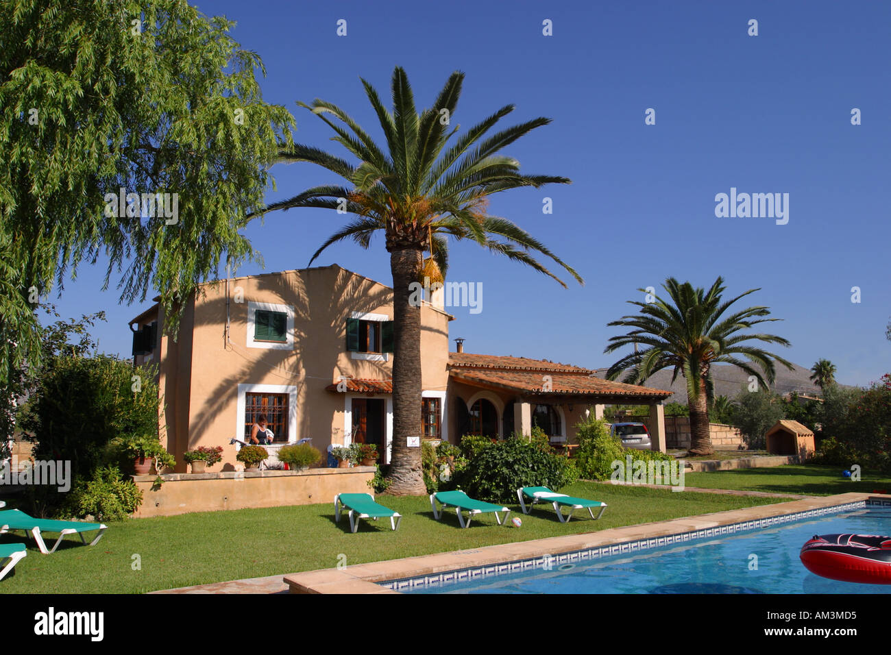 Private holiday villa with swimming pool in Spain Stock Photo - Alamy