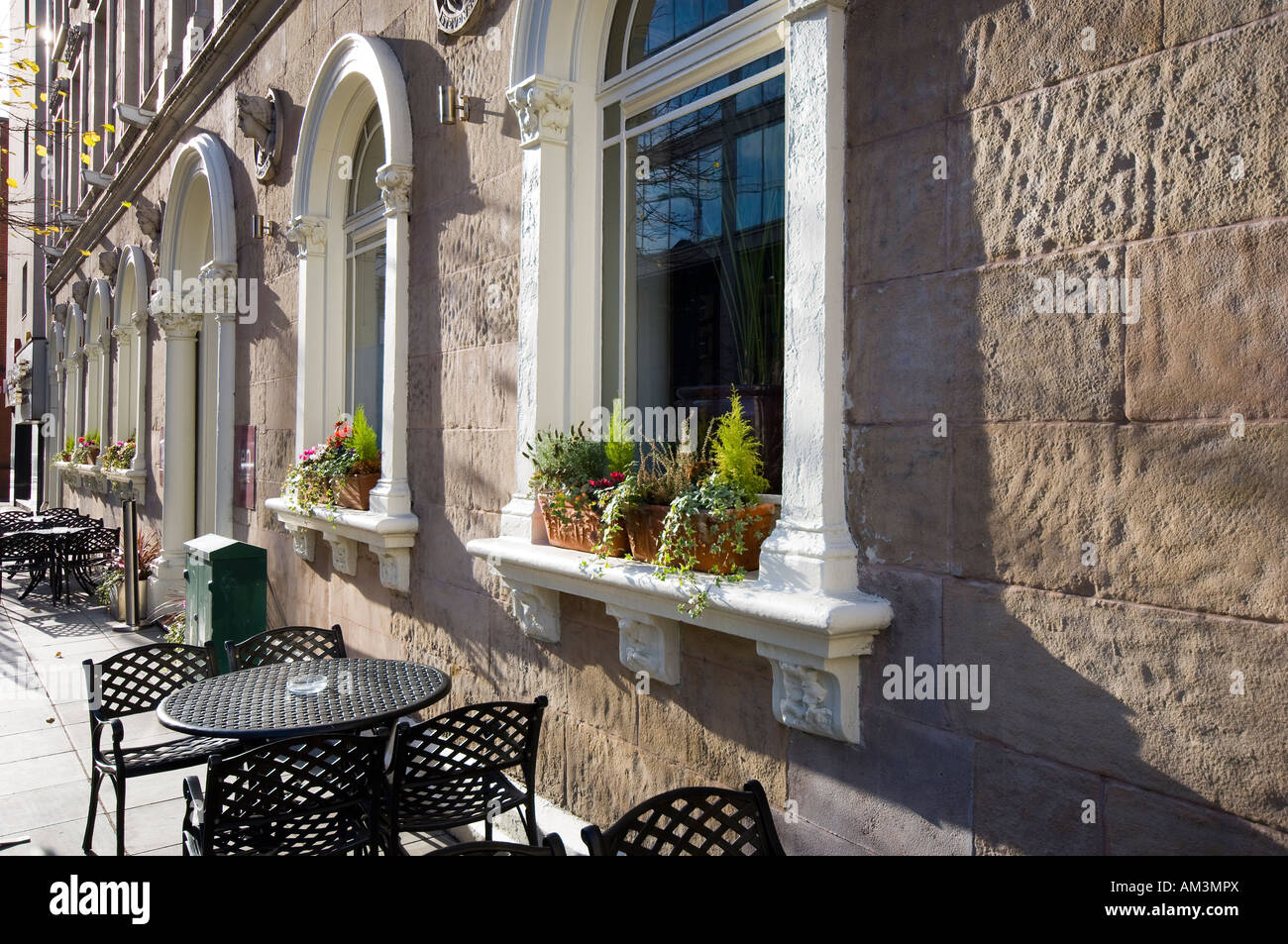 Arched windows in Belfast Northern Ireland Stock Photo - Alamy