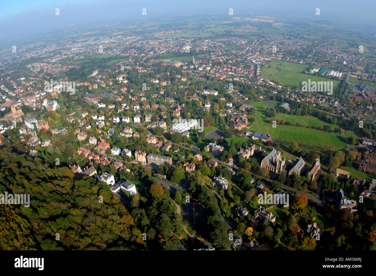 Aerial view of great malvern hi-res stock photography and images - Alamy
